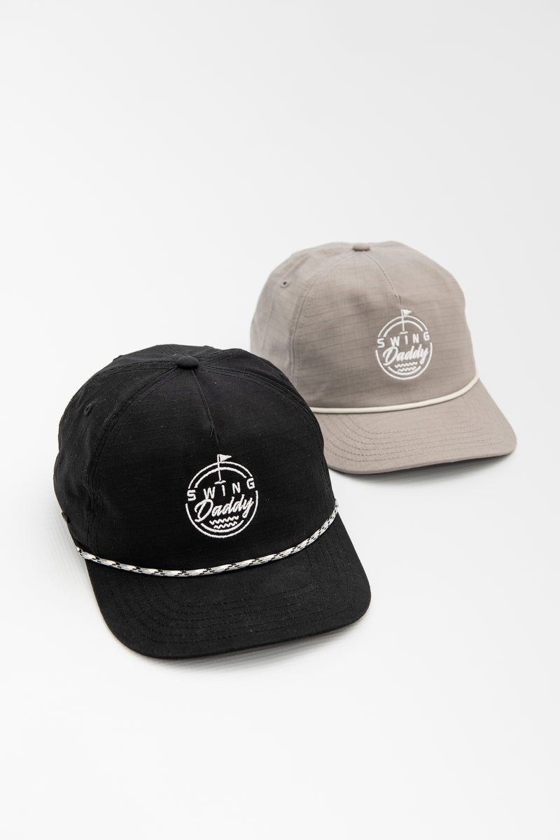 Cap - Rope Range - Black and White – Swing Daddy